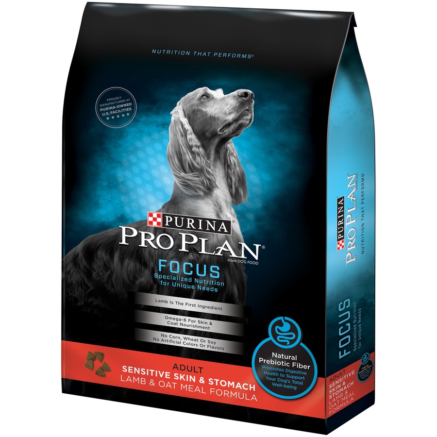 Pro Plan Focus Sensitive Skin & Stomach Lamb & Oat Meal Formula Adult ...