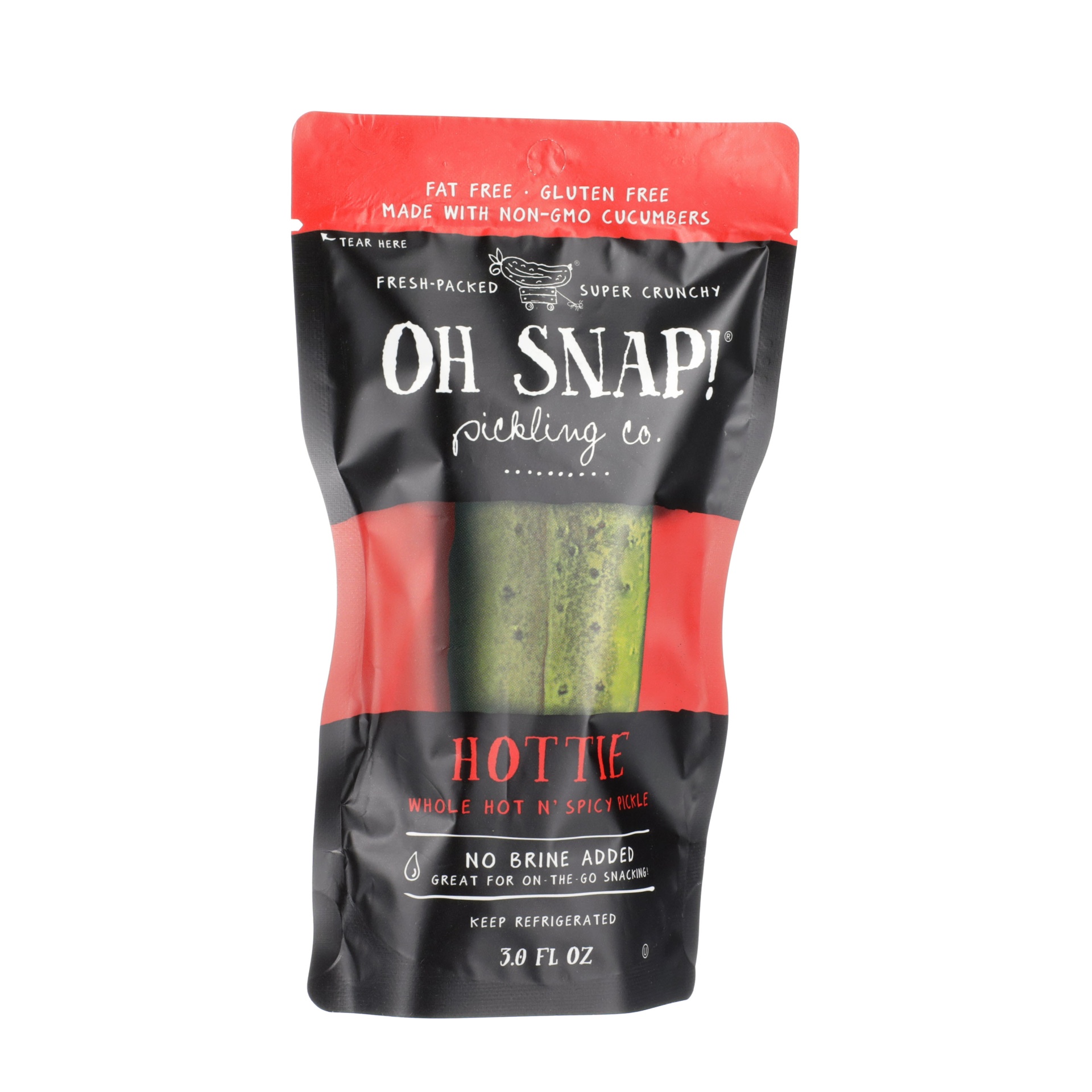 Oh Snap! Pickling Co. Hottie Whole Hot N' Spicy Pickle 3.4 oz | Shipt