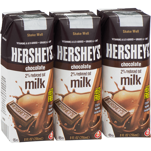 Hershey's 2% Reduced Fat Chocolate Milk 3 ct; 8 fl oz | Shipt