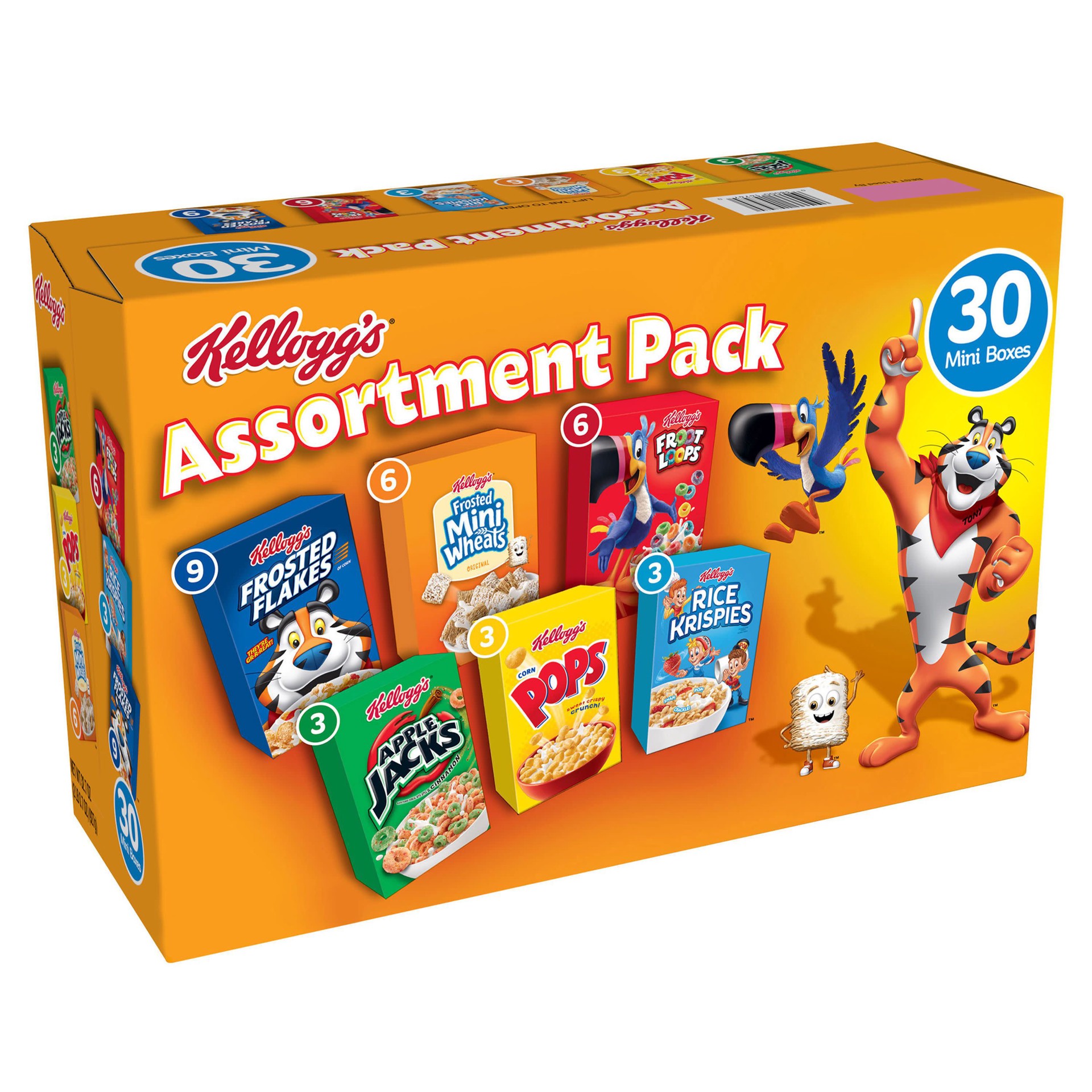 Assortment Pack Breakfast Cereal, Single Serve Cereal To Go, Kids ...