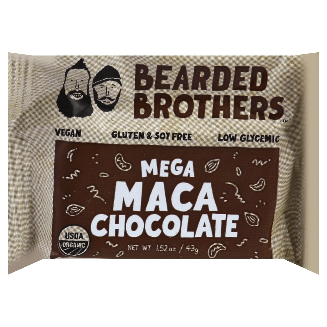 Bearded Brothers Mega Maca Chocolate Energy Bar 2 oz | Shipt
