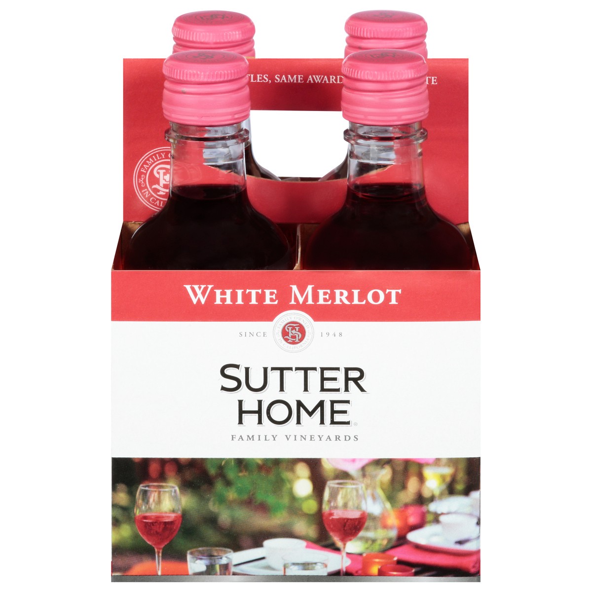 Sutter Home White Merlot 4 ct; 187 ml | Shipt