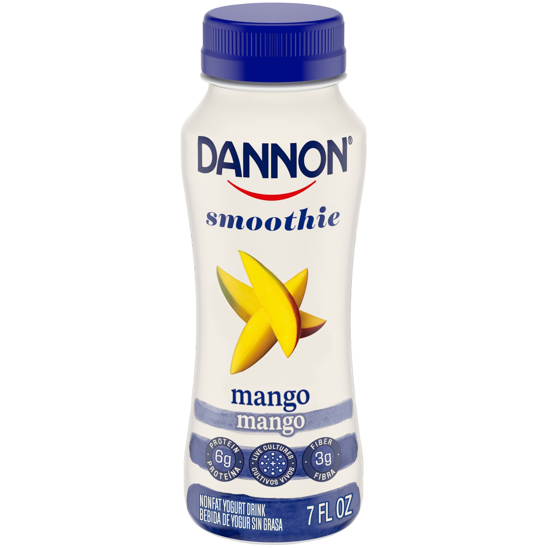 Dannon Nonfat Yogurt Mango Smoothie Bottle 7 fl oz | Shipt