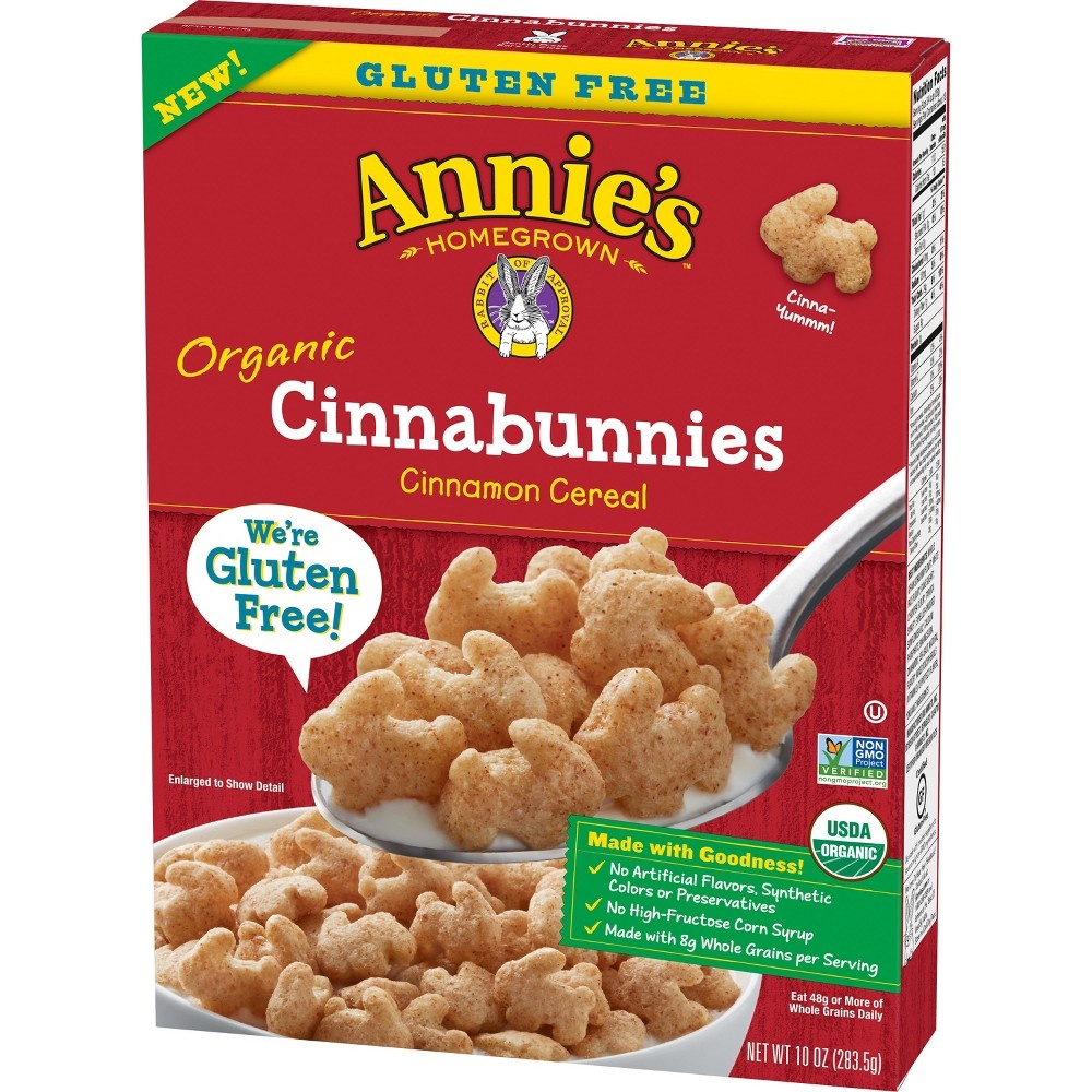 Annie's Organic, Gluten Free Cinna Bunnies Breakfast Cereal 10 oz | Shipt