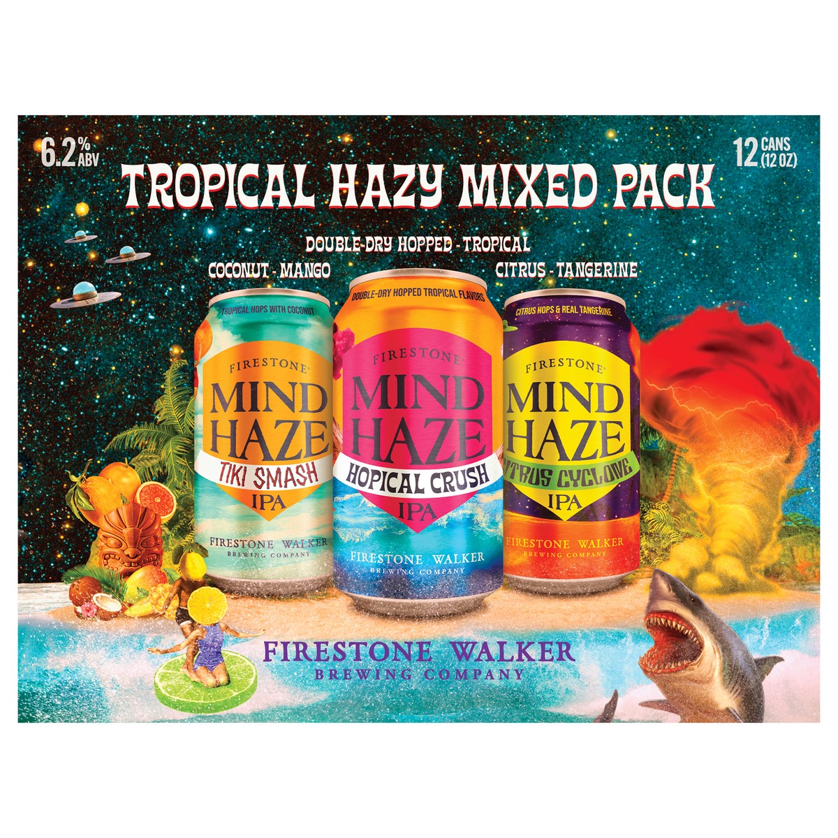 Firestone Walker Tropical Hazy Mixed Pack - 12pk/12 fl oz Can 12 ct; 12 ...