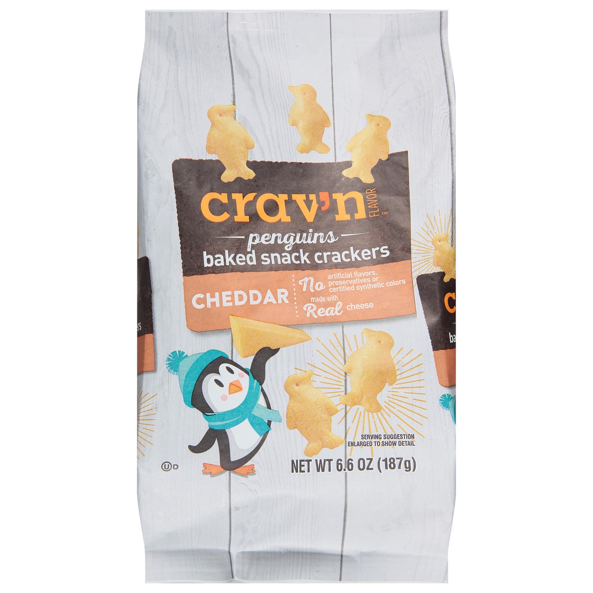 Crav'n Flavor Penguins Baked Cheddar Snack Crackers 6.6 oz 6.6 oz | Shipt