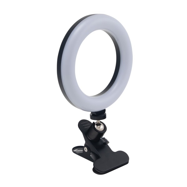 Realspace 6'' Ring Light With Clip-On Monitor Mount Or Tripod Stand ...