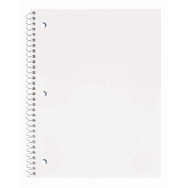 Just Basics Poly Spiral Notebook, 8 1/2" X 10 1/2", College Ruled, 140 ...