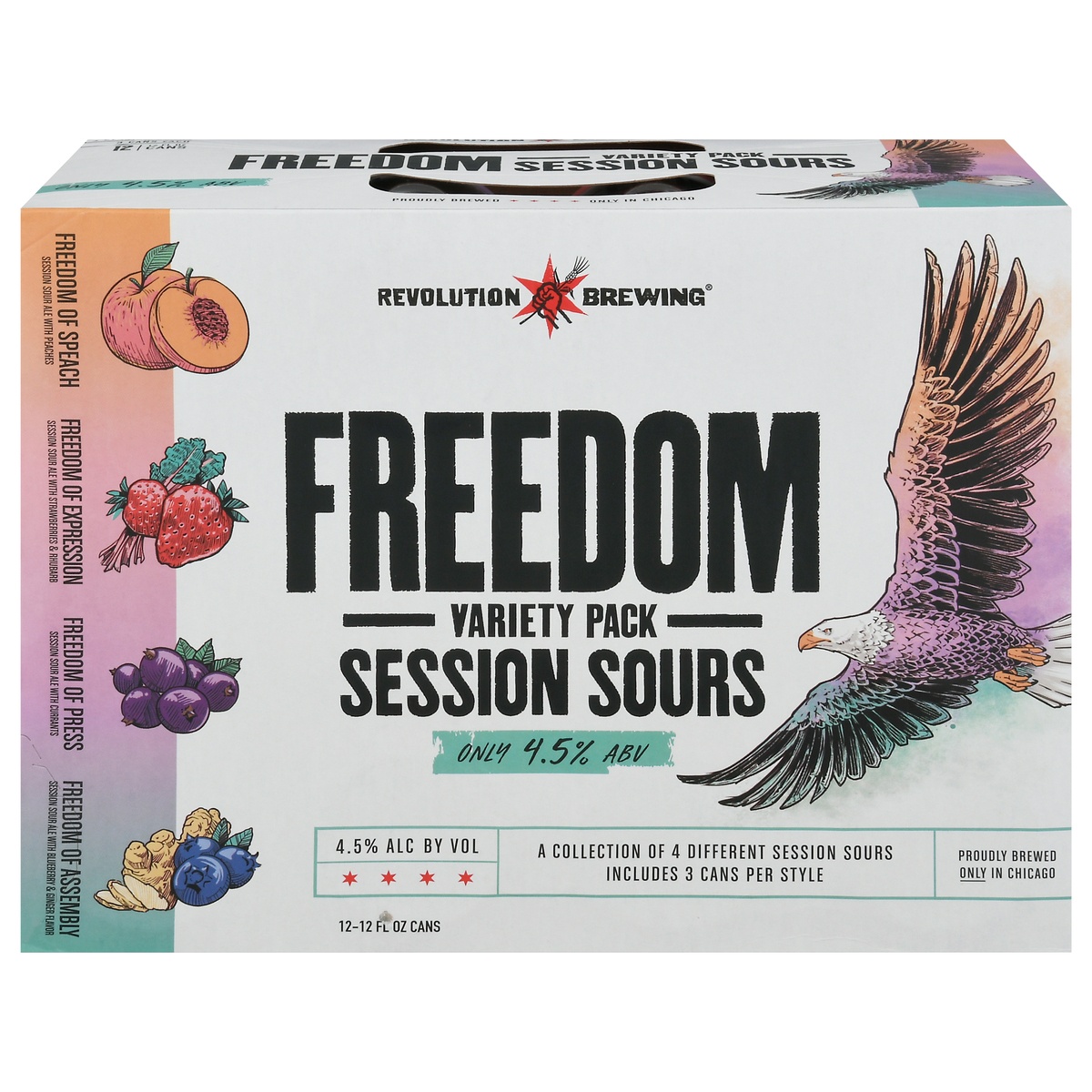 Revolution Brewing Revolution Freedom Sour Beer Variety Pack - 12pk/12 ...