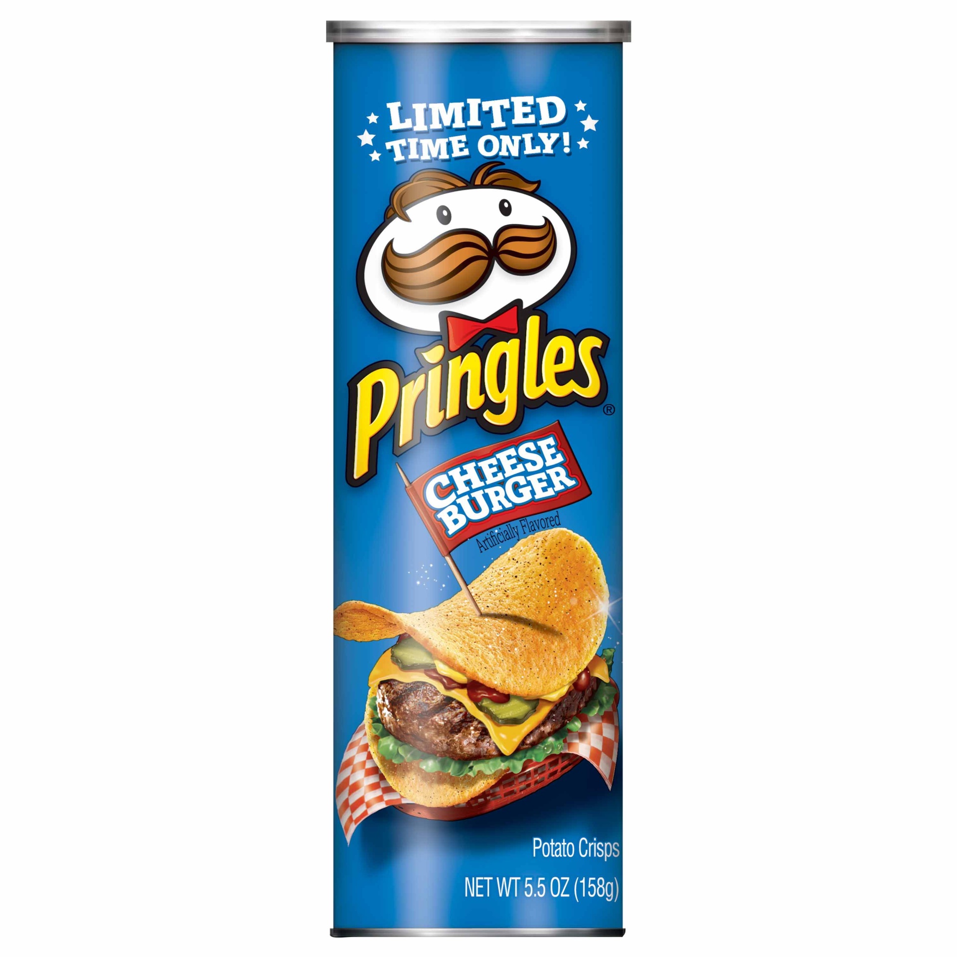 Pringles Potato Crisps Chips, Cheeseburger 5.5 oz | Shipt