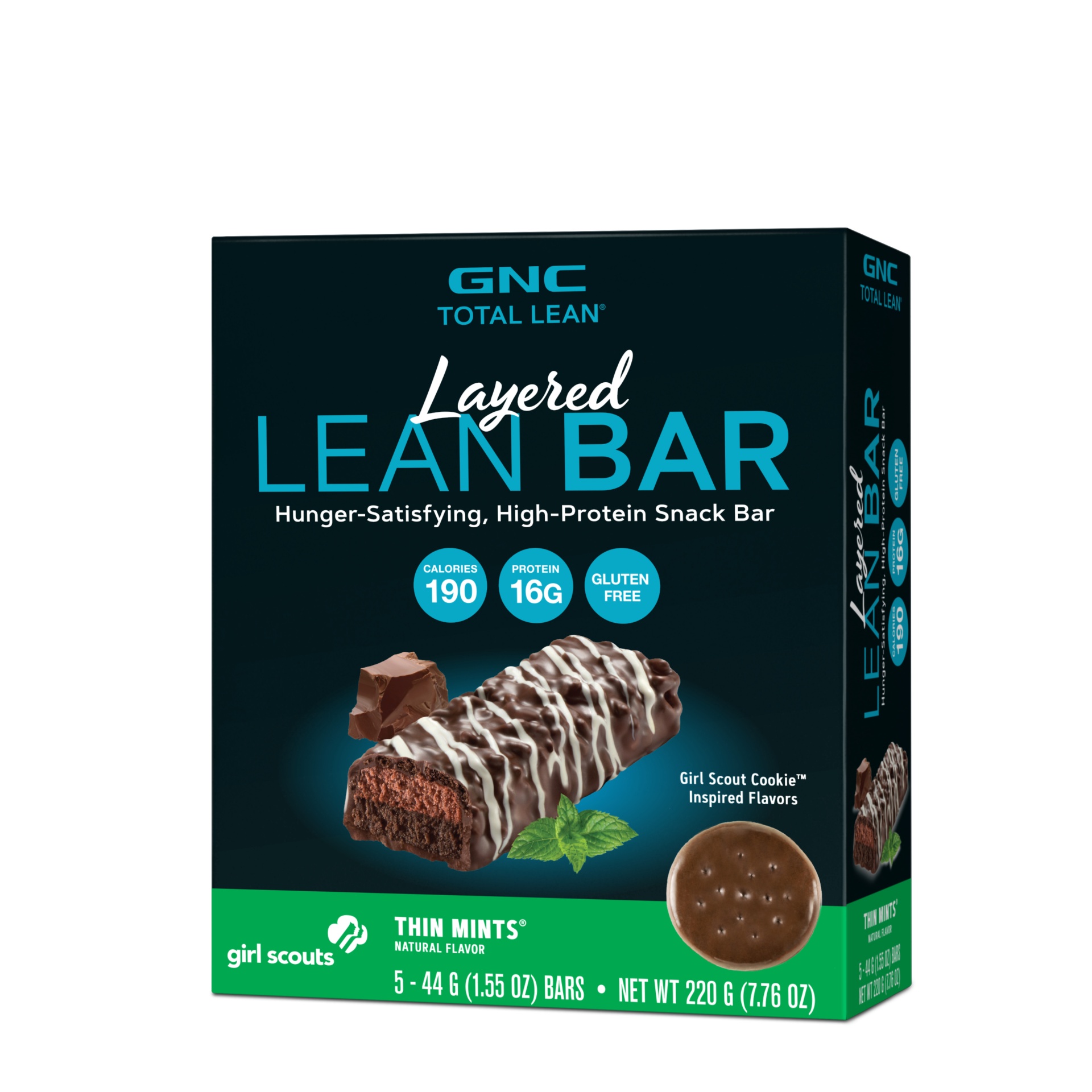 GNC Total Lean Layered Protein Bar Thin Mints 5 ct | Shipt