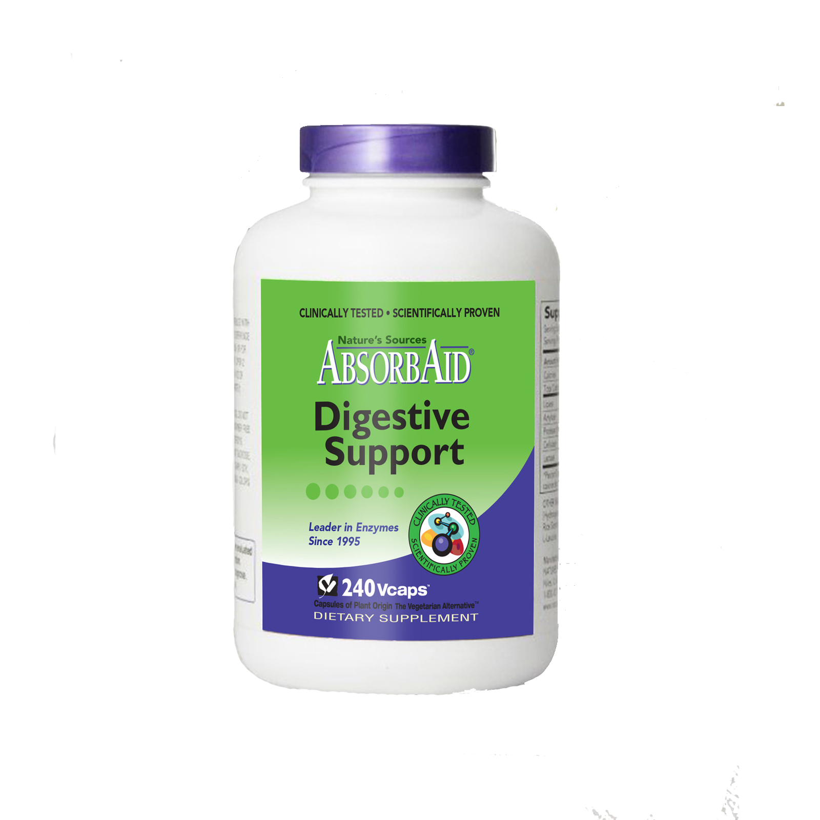 Nature's Sources Absorbaid Digestive Support Vegetarian Capsules, 240CT ...