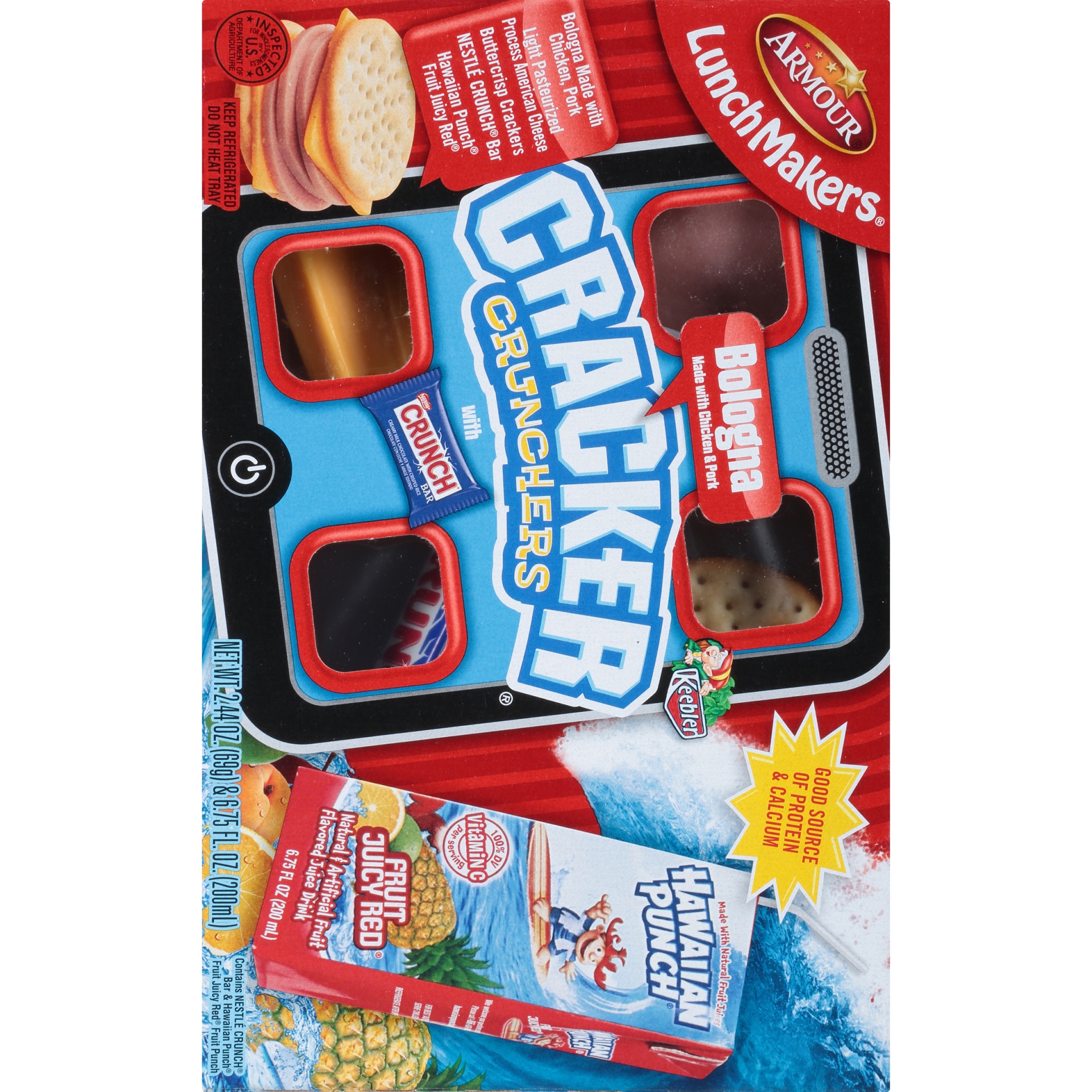 Armour LunchMakers Bologna Cracker Crunchers with Crunch Bar 11.3 oz ...