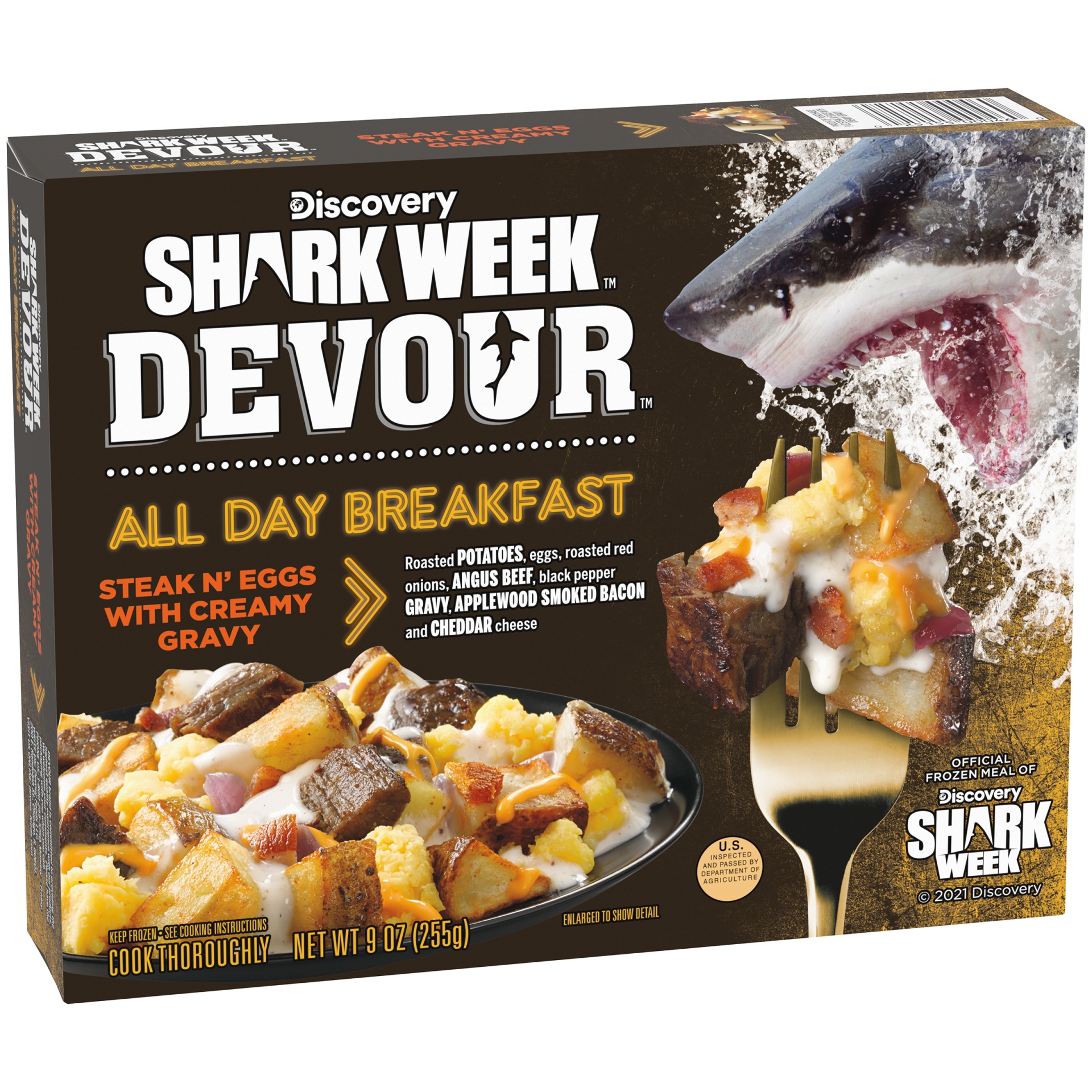 DEVOUR All Day Breakfast Steak N' Eggs with Smoked Bacon, Potatoes ...