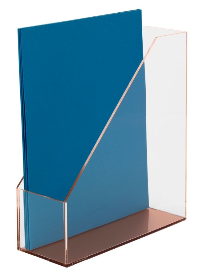 Realspace Acrylic Magazine/File Holder, Letter Size, 100% Recycled ...