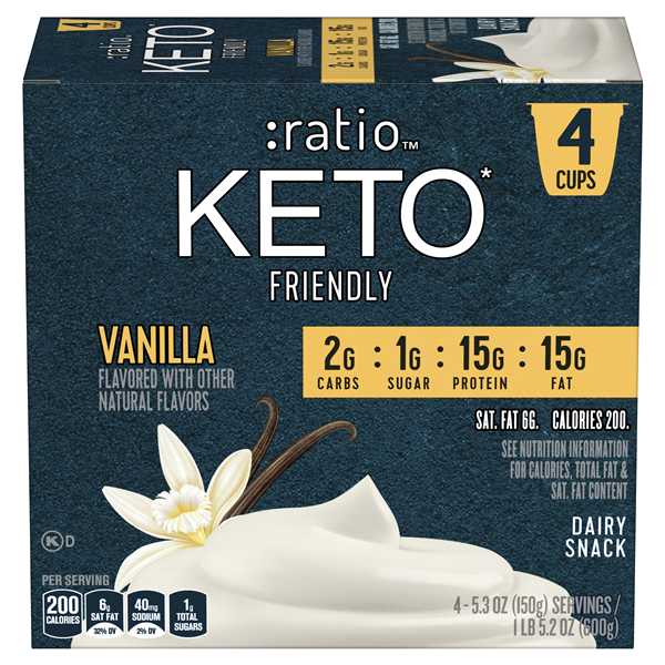 Yoplait :ratio Keto Friendly Vanilla Yogurt 4 ct | Shipt