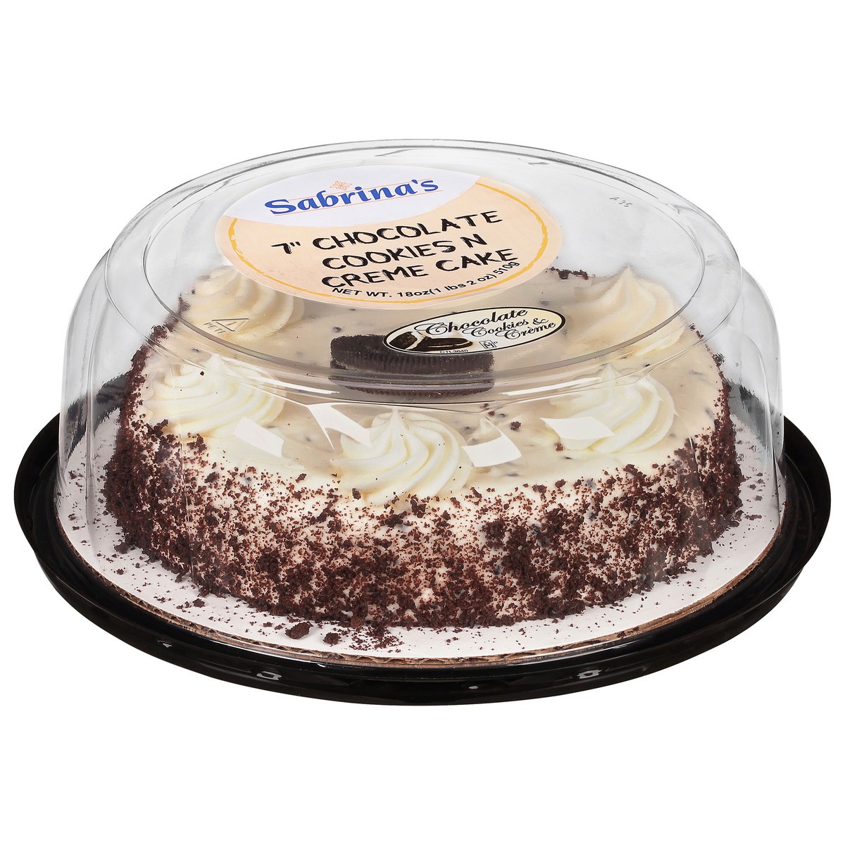 Sabrina's 7 Inch Chocolate Cookies N Creme Cake 18 oz 18 oz | shipt