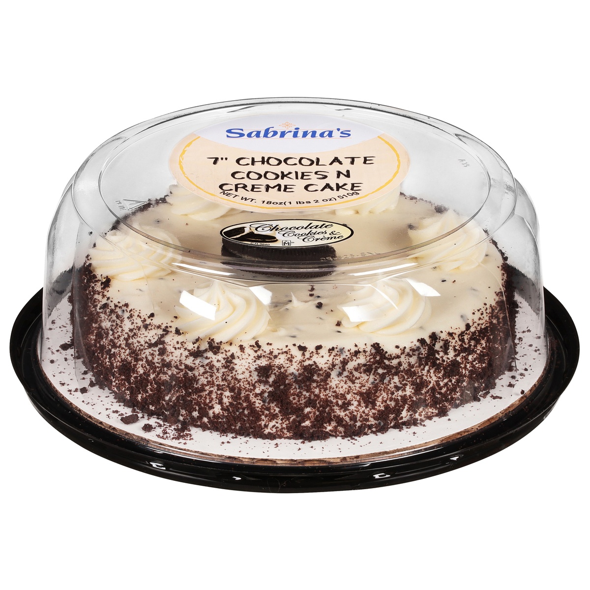Sabrina's 7 Inch Chocolate Cookies N Creme Cake 18 oz 18 oz | Shipt