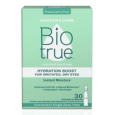 Biotrue Hydration Boost Lubricant Eye Drops 30 ct | Shipt