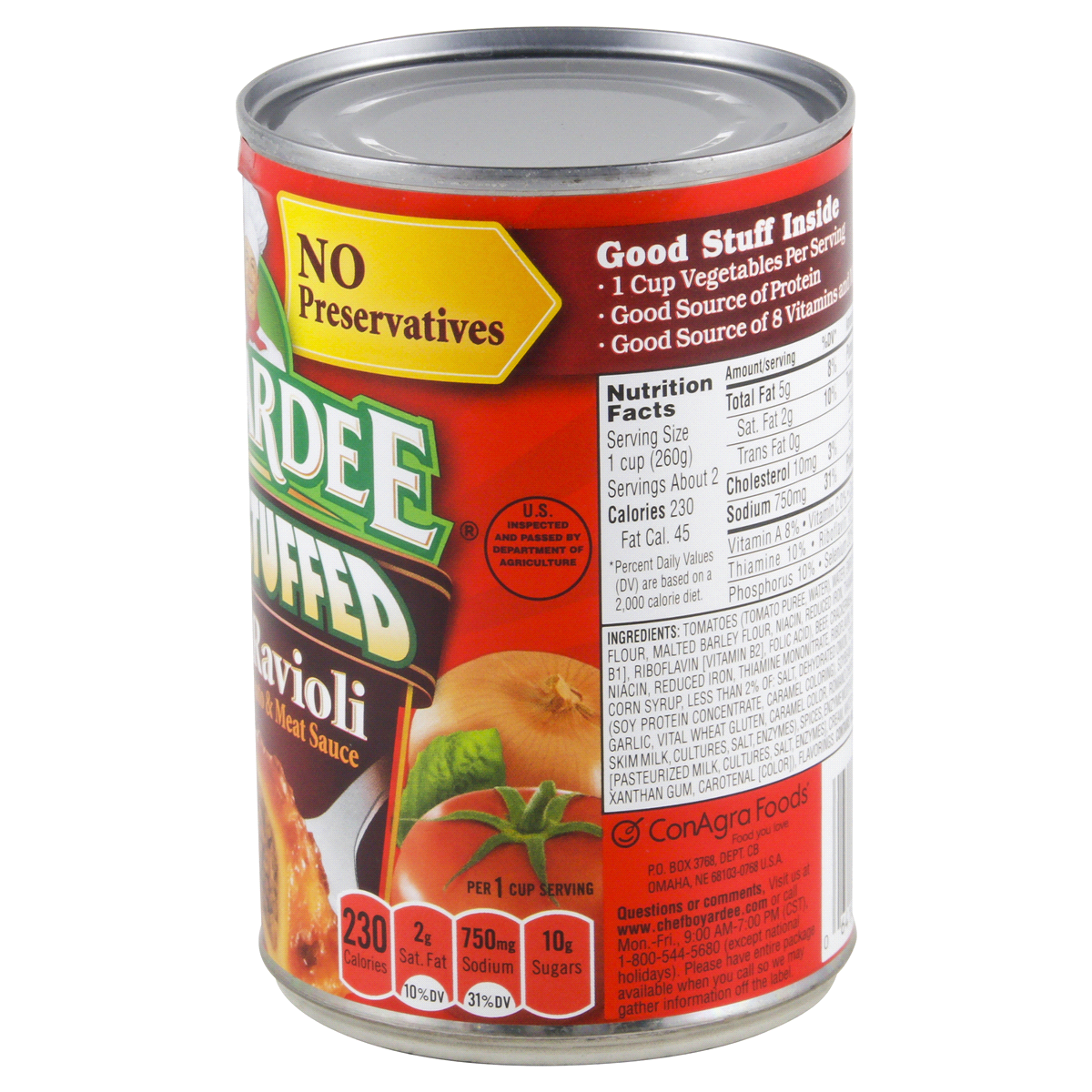 Chef Boyardee Overstuffed Beef Ravioli 15 oz | Shipt