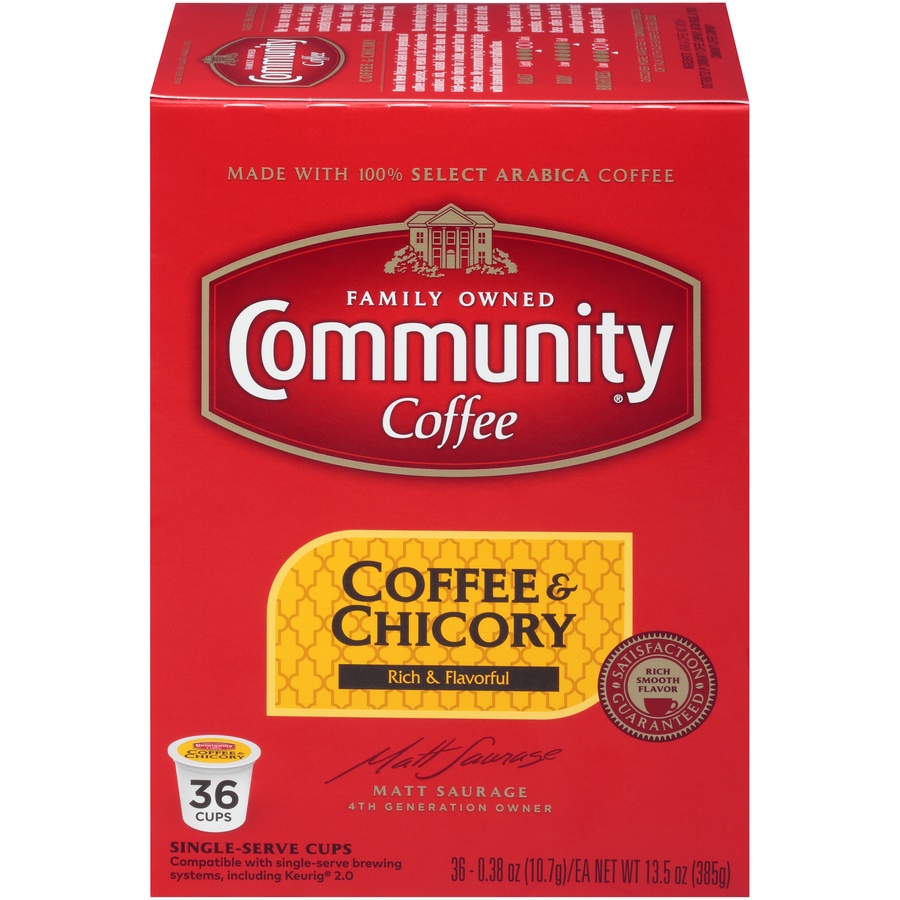Community Coffee Coffee & Chicory Coffee Single-Serve Cups 36 ct | Shipt