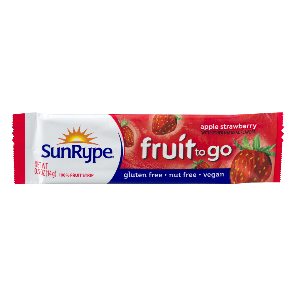 SunRype Fruit To Go Apple Strawberry Fruit Strip 5 oz | Shipt