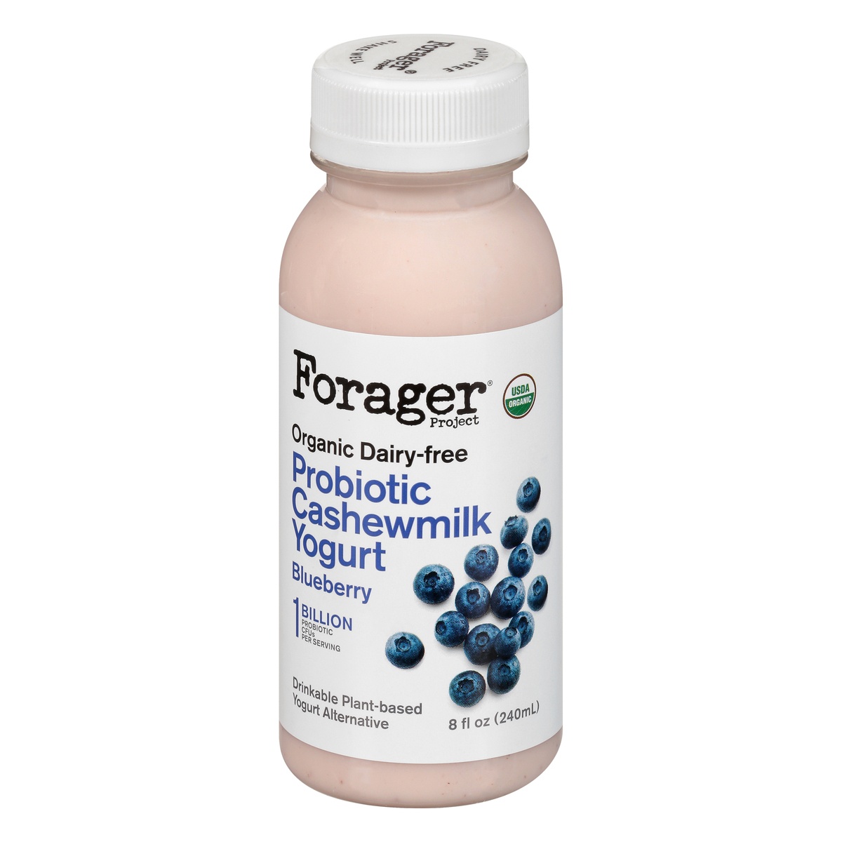 Forager Project Blueberry Organic Dairy-Free Probiotic Cashewmilk ...