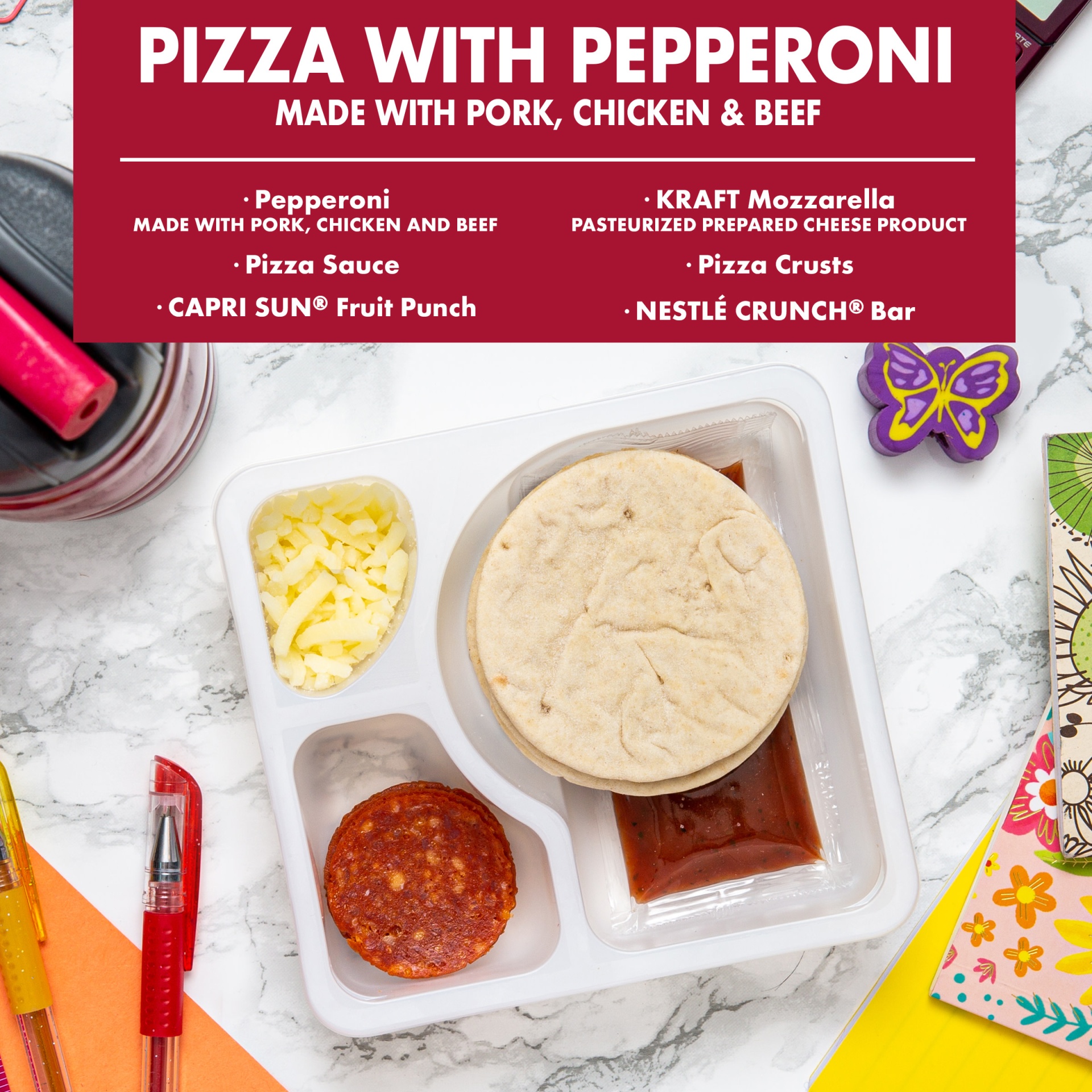 Lunchables Pizza with Pepperoni Meal Kit with Capri Sun Fruit Punch ...