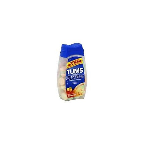 Tums Ultra Asstd Fruit 20% More Free - Each 1 ct | Shipt