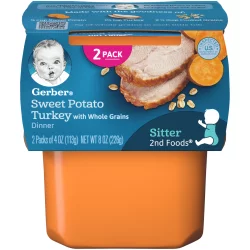 Gerber 2nd Sweet Potato Turkey Baby Food 2 ct; 4 oz | Shipt
