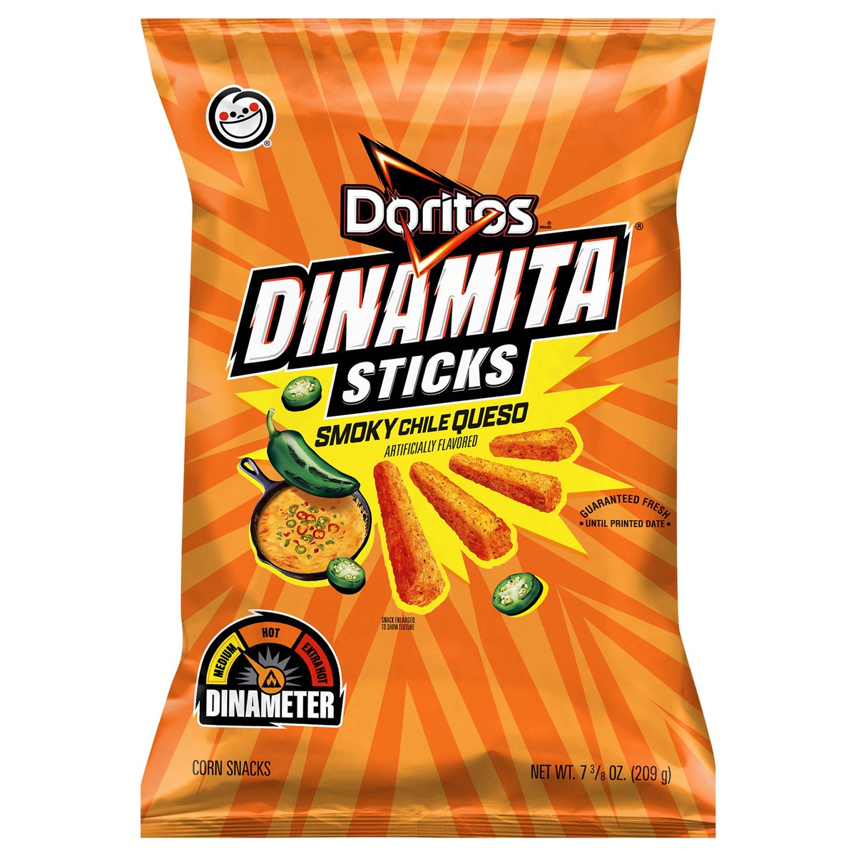 Doritos Dinamita Tortilla Chips Smoky Chile Queso 7.375 Oz 7.37 oz | shipt