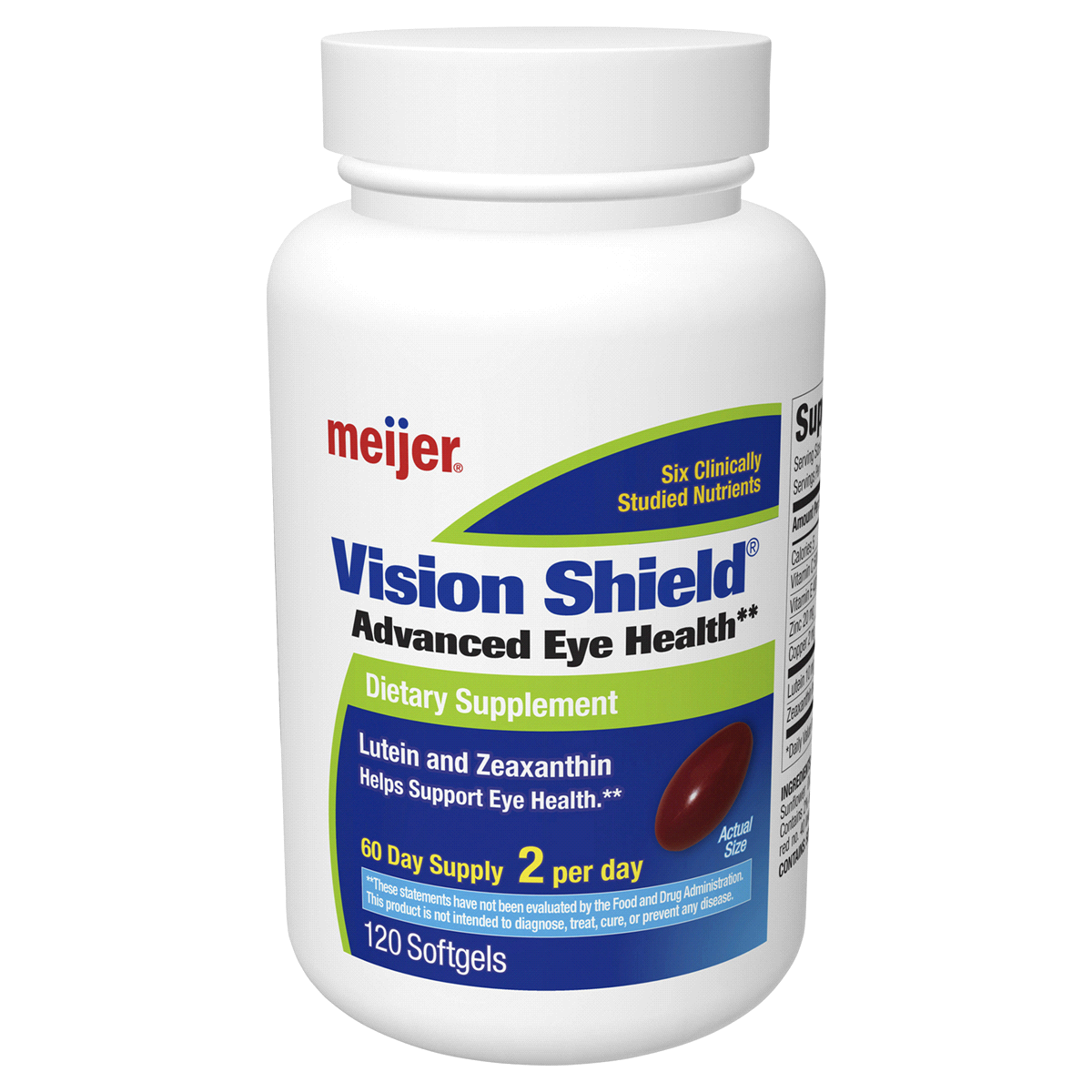 Meijer Vision Shield Advanced Eye Health Softgel 120 ct | Shipt