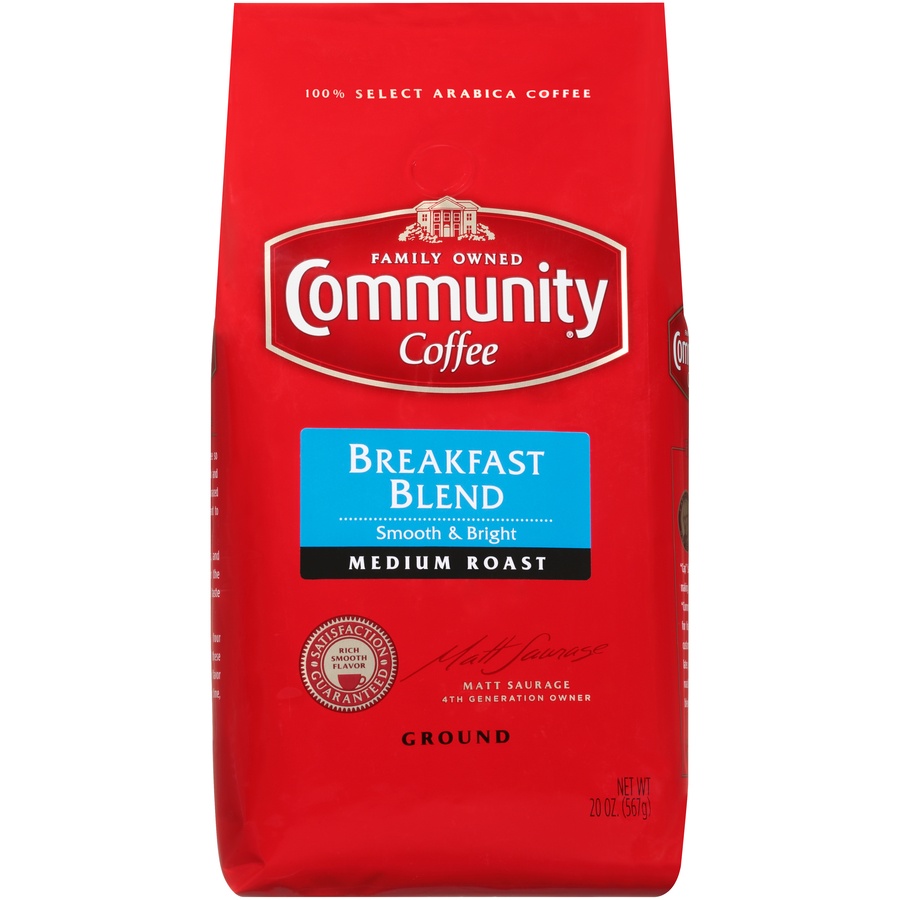 Community Coffee Breakfast Blend Medium Roast Ground Coffee 20 oz | Shipt