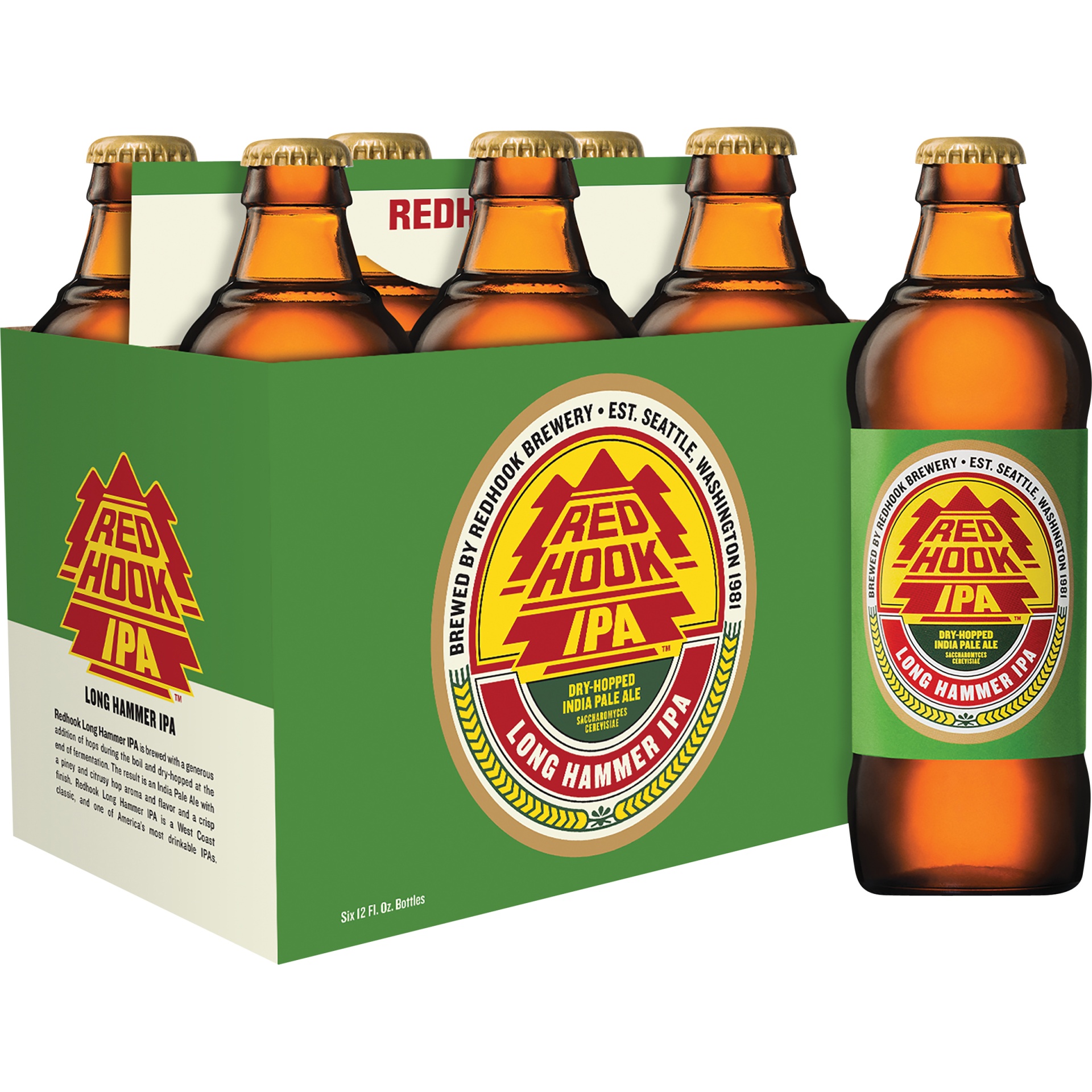 Redhook Long Hammer IPA, 6.2% ABV 6 ct; 12 oz | Shipt