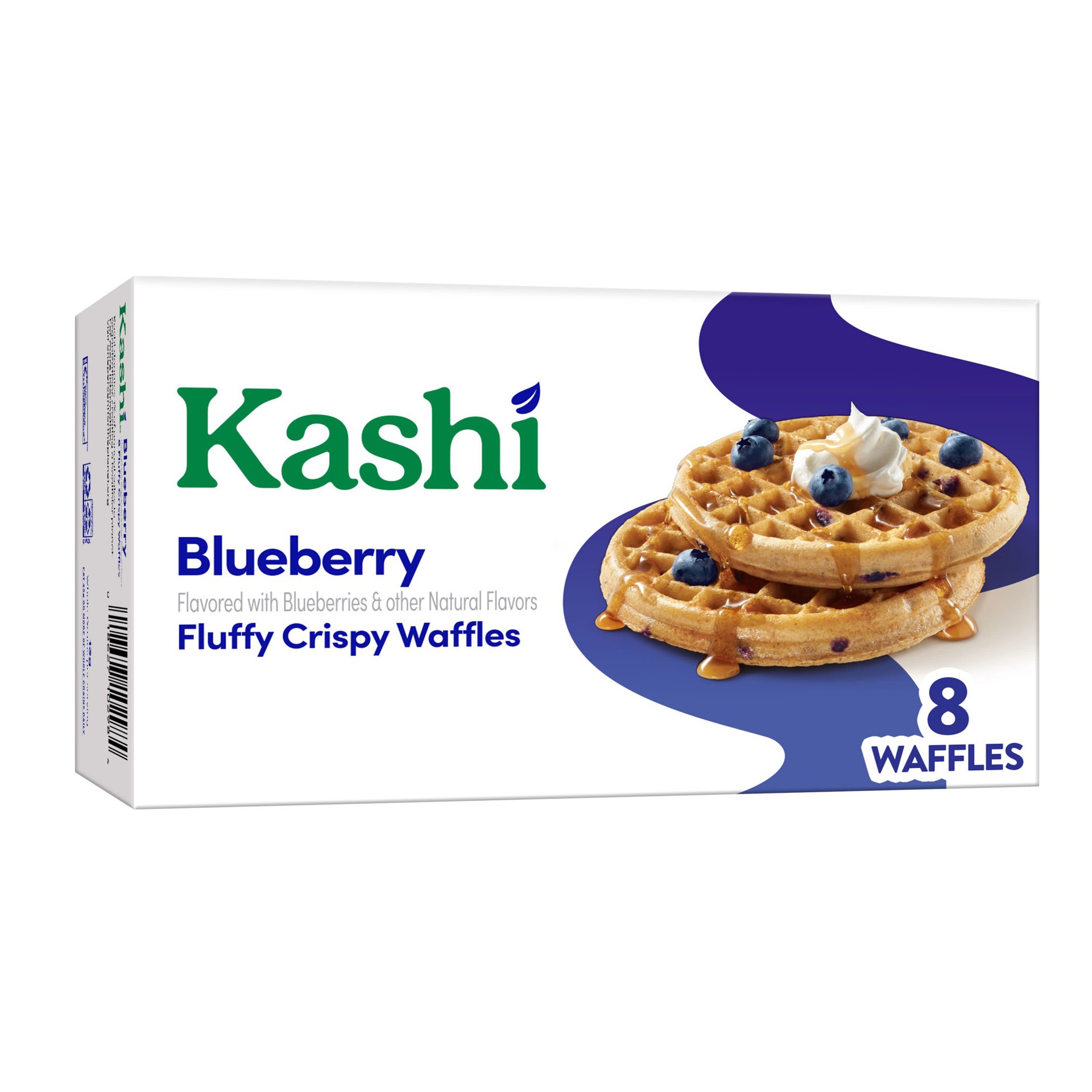 Kashi Frozen Waffles, Vegan, Frozen Breakfast for Kids, Blueberry 10.1 ...