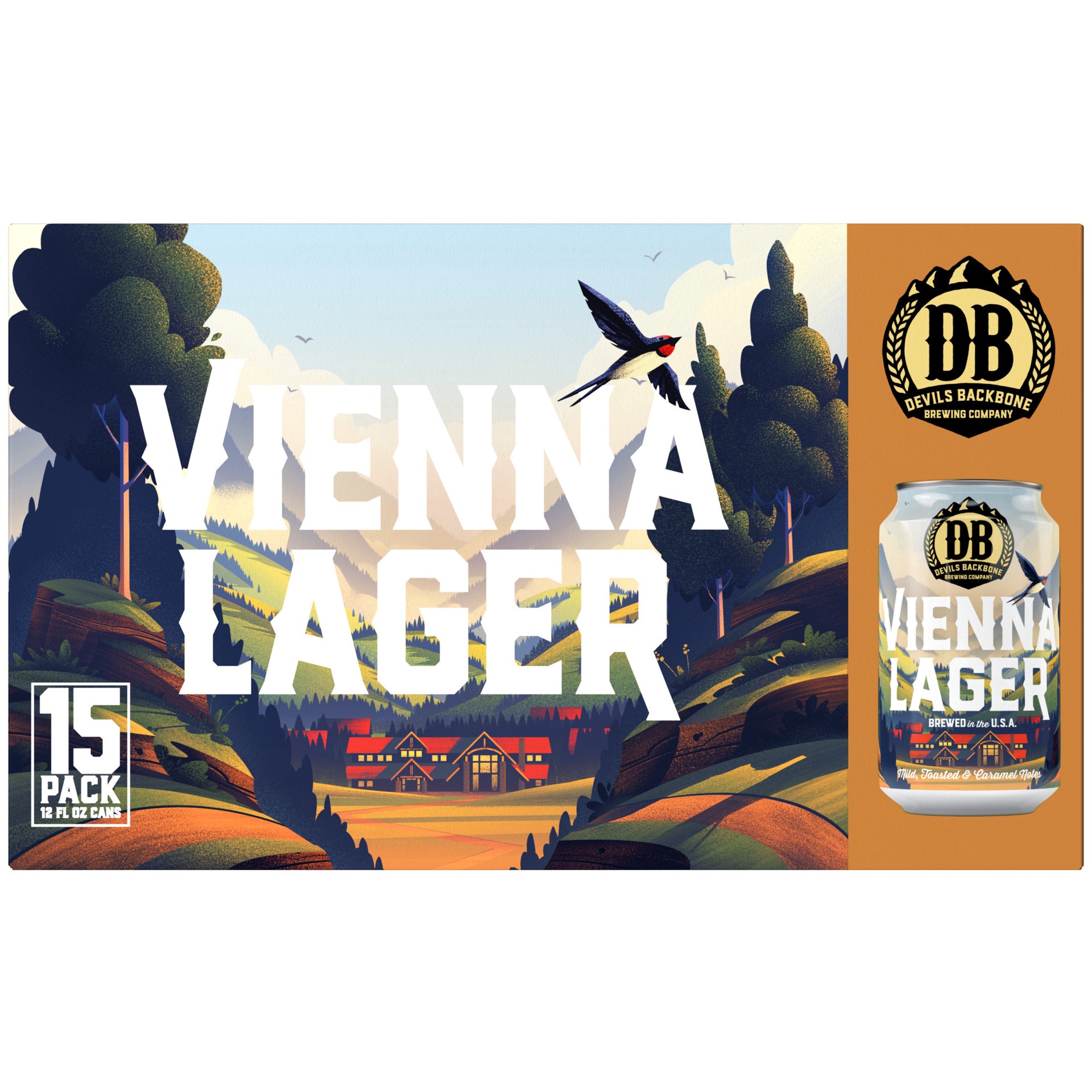 Devils Backbone Brewing Company Vienna Lager Craft Beer, 15 Pack Beer ...