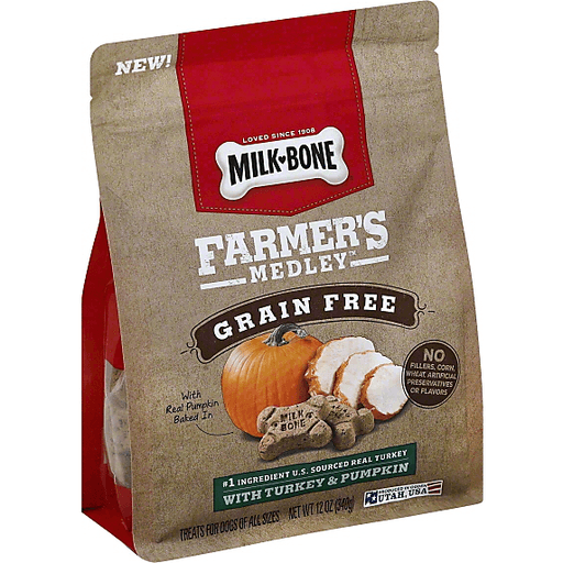 Milk-Bone Farmers Medley, Grain Free With Turkey & Pumpkin 12 oz | Shipt