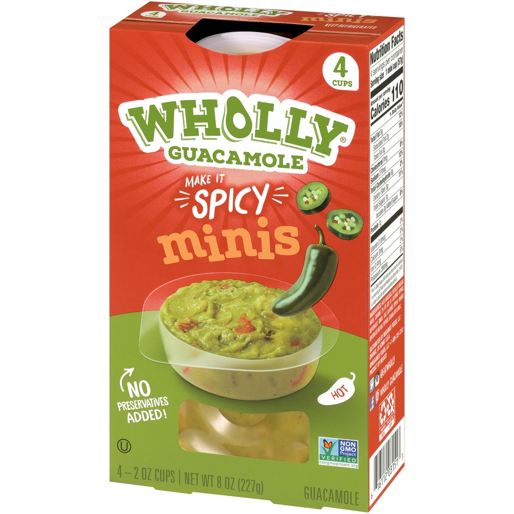 Wholly Spicy Guacamole 4 ct; 2 oz | Shipt