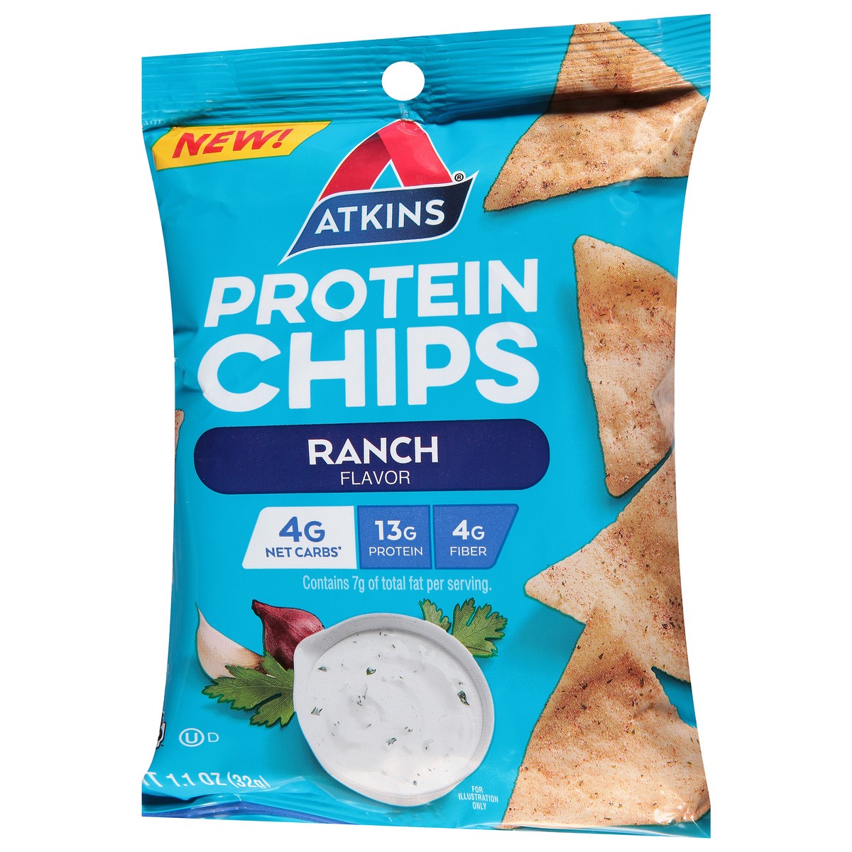 Atkins Snack Protein Ranch Chips 1 ct | Shipt