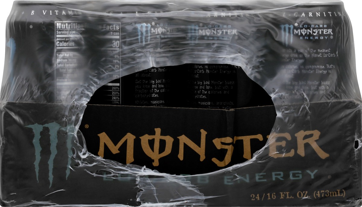 Monster Energy Lo-Carb, Energy Drink (Pack of 24 16 oz | Shipt