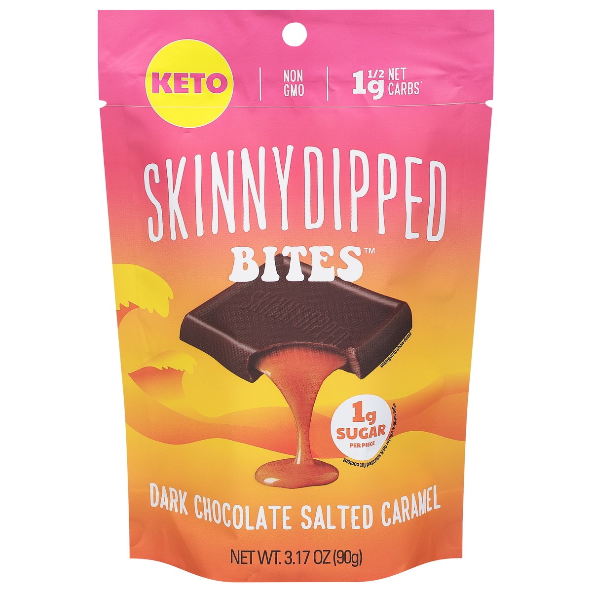 Skinny Dipped Dark Chocolate Salted Caramel Bites 3.17 oz 3.17 oz | Shipt