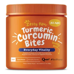 Zesty Paws Turmeric Curcumin Dog Supplement - Soft Chews 90 ct | shipt