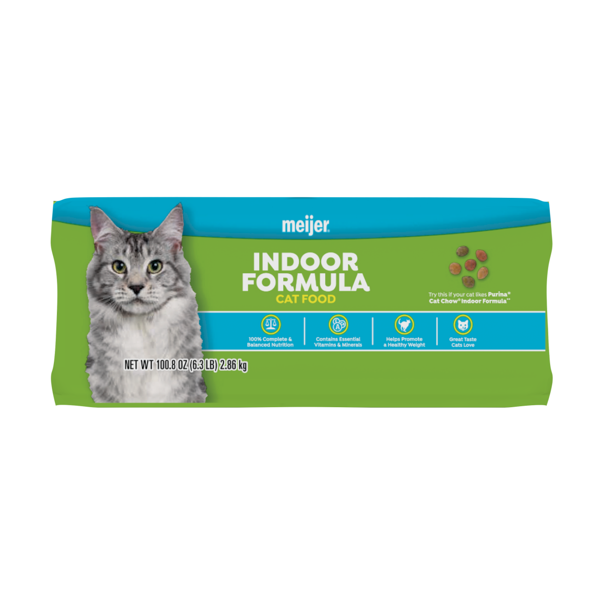 Meijer Main Choice Indoor Formula Dry Cat Food 6.3 lb | shipt
