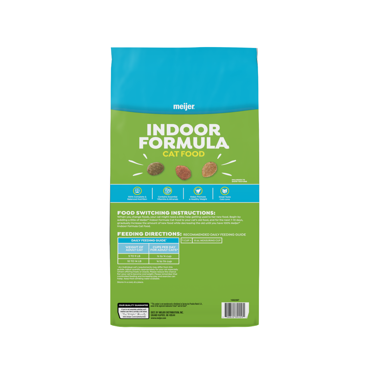 Meijer Main Choice Indoor Formula Dry Cat Food 6.3 lb | shipt