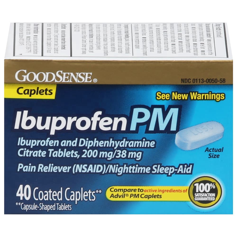 Good Sense Gs Ibuprofen Pm Caplets 40 ct | shipt