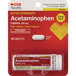Cvs Health Extra Strength Acetaminophen Pain Reliever & Fever Reducer ...
