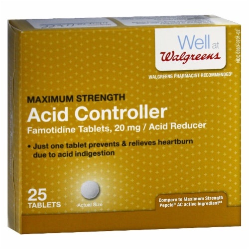 Walgreens Maximum Strength Acid Controller Tablets 25 ct | Shipt