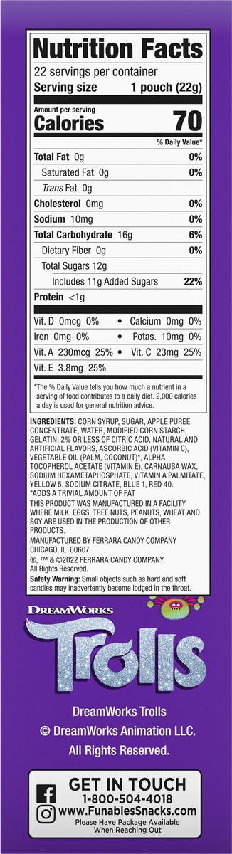 Funables Troll Fruit Snack 1 ct | Shipt