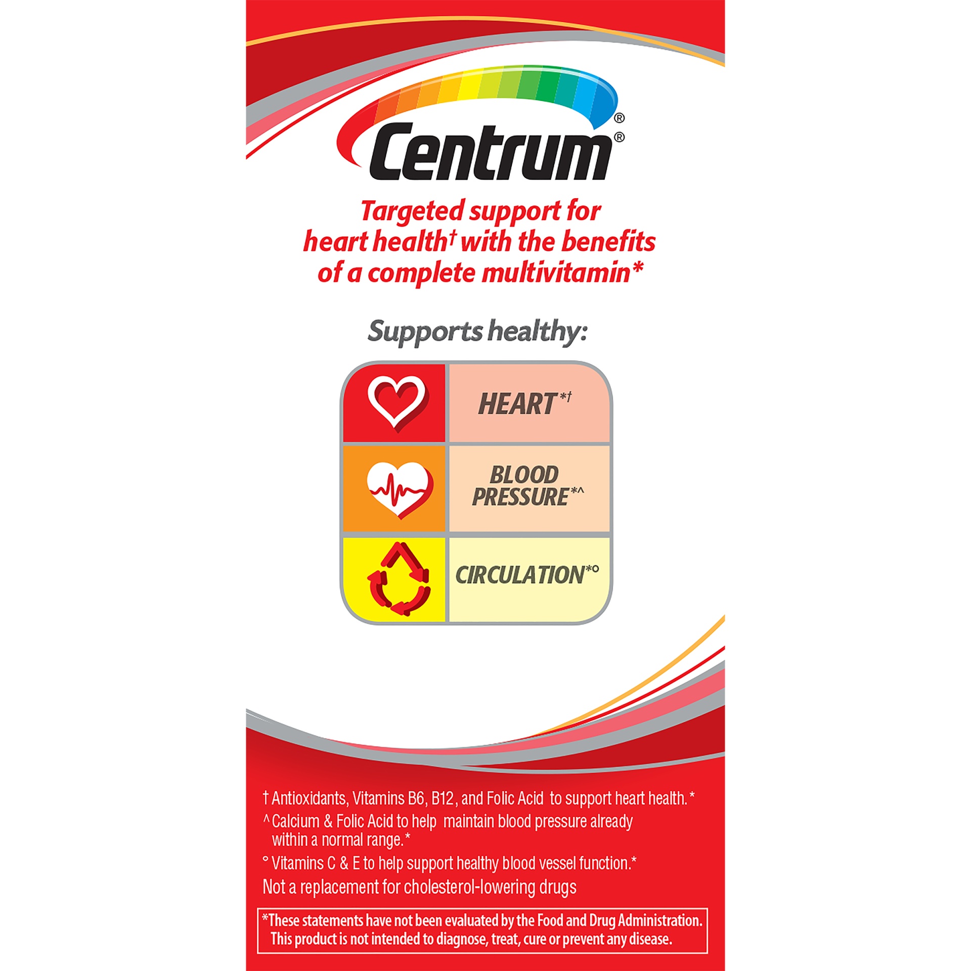 Centrum Complete Specialist Heart Complete Multivitamin Tablets 60 ct ...