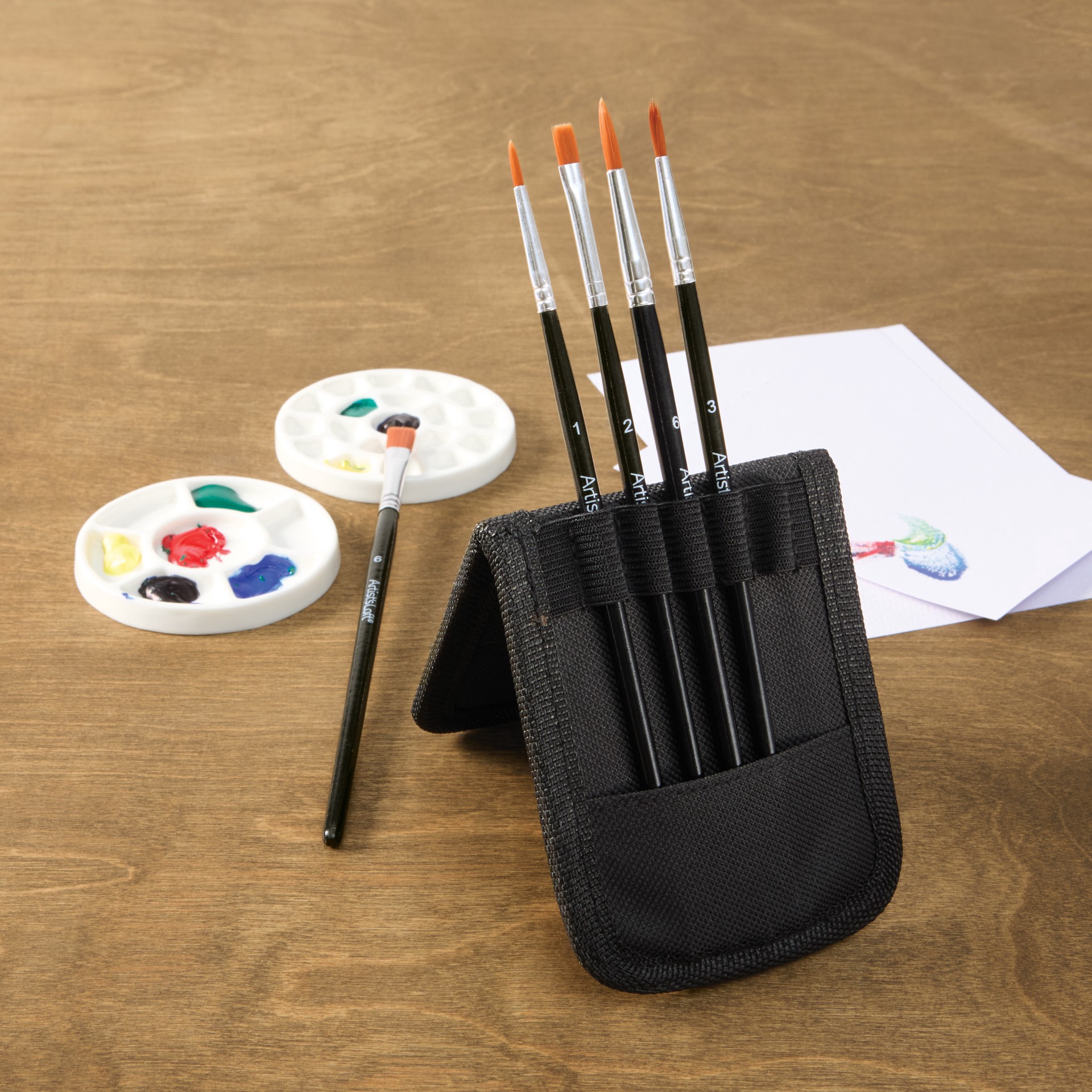 Artists Loft Mixed Media Portable Palette & Brush Set By Artist's Loft ...